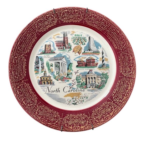 Sanders Mfg Co | Accents | Vintage North Carolina Decorative Plate ...